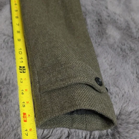 Club Monaco Khaki Double-Breasted Pea Coat Pea Coats